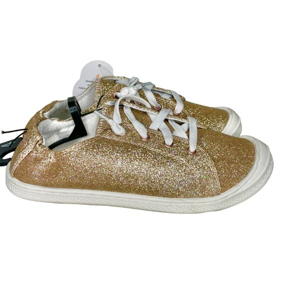 wonder nation | Shoes | Wonder Nation 4 Gold Glitter Slipon Sneakers ...